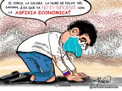 Asfixia - Caricatura de Duncan