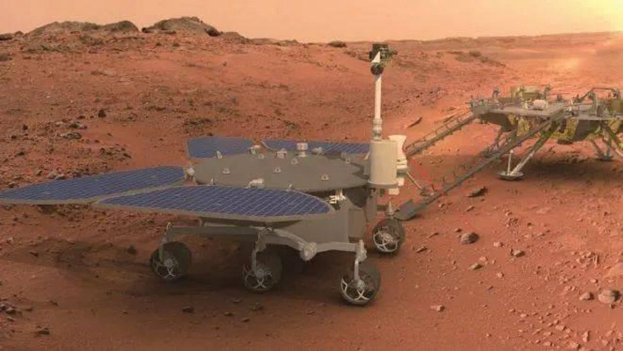 Zhurong es el nombre del priver rover explorador de China