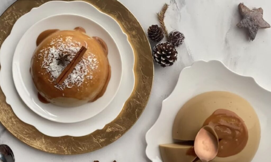 Natilla con salsa de arequipe: deliciosa receta colombiana