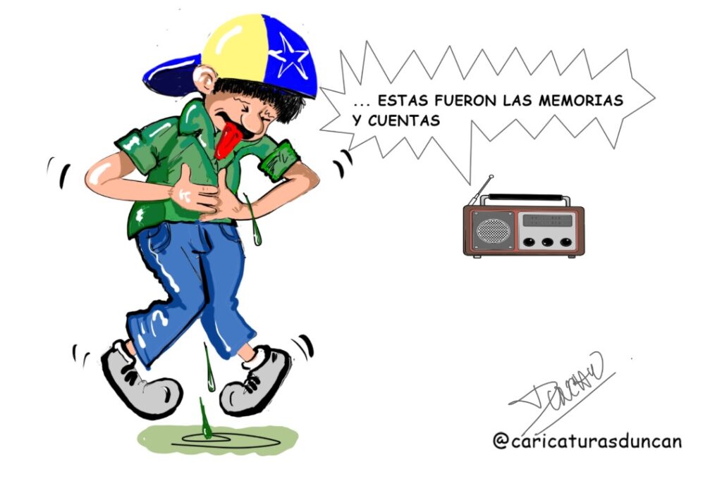 Memoria y cuenta - Caricatura de Duncan