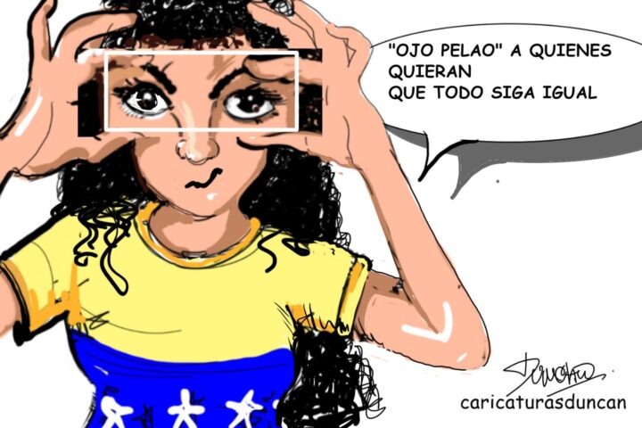 Ojo pelao' - Caricatura de Duncan