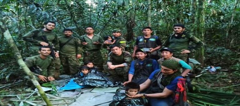 Los 4 niños lograron sobrevivir en la selva de Colombia