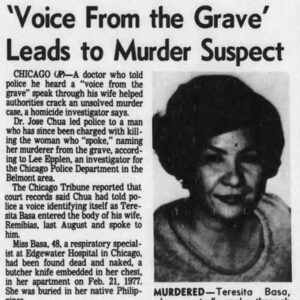 El impactante caso de Teresita Basa: Su espíritu resolvió su crimen ...